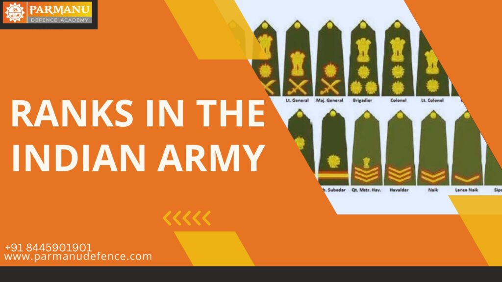 Ranks in the Indian Army - Parmanu Defence Academy