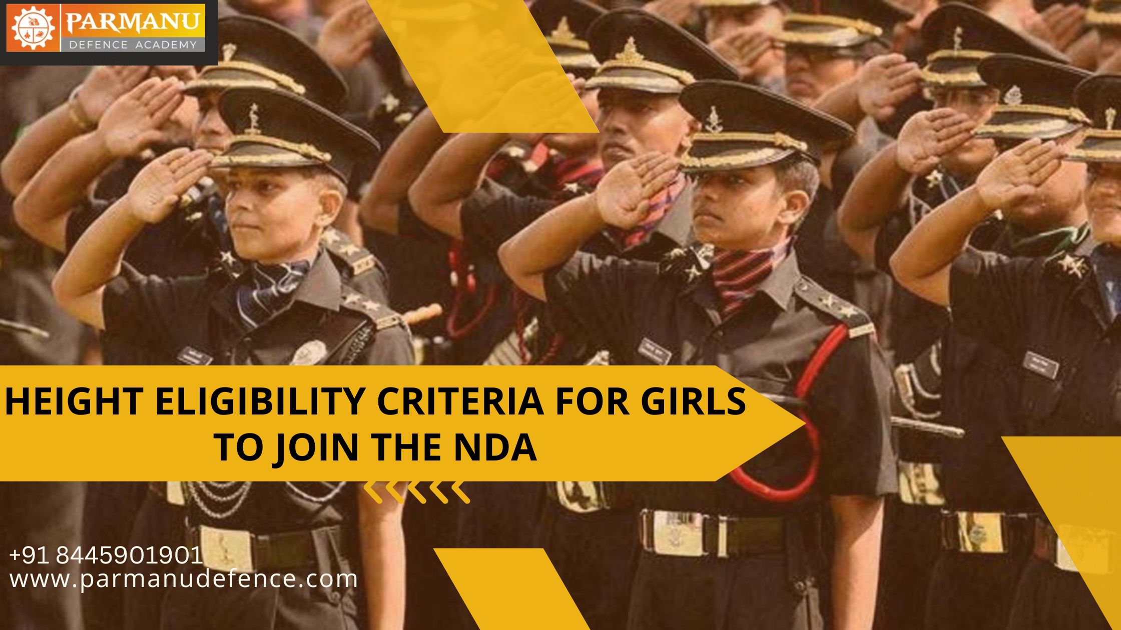 NDA Girls Height Standards - Parmanu Defence Academy