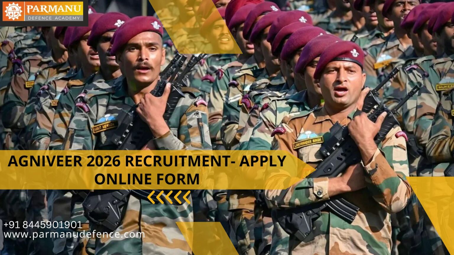 Online Registration For Agniveer 2026 - Parmanu Defence Academy